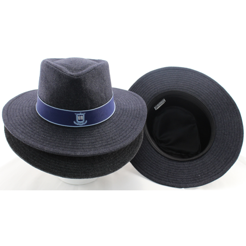 Mens Felt Hat The Wellington Wide Brim Fedora Hat Made From Australian ...